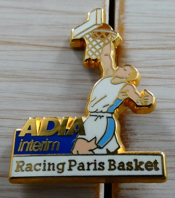PIN'S SPORT BASKET Club Paris Sponsor Adia Interim Zamac EUR 4,99 ...