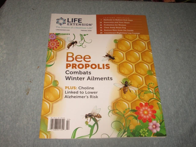 LIFE EXTENSION MAGAZINE February, 2026 - Bee Propolis Combats Winter ...