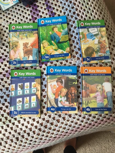 6 X LADYBIRD keyword books learn to read/write with Peter & Jane - used ...