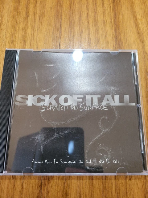 SICK OF IT ALL "Scratch The Surface" (CD) RARE PROMO ADVANCE $24.95 - PicClick AU