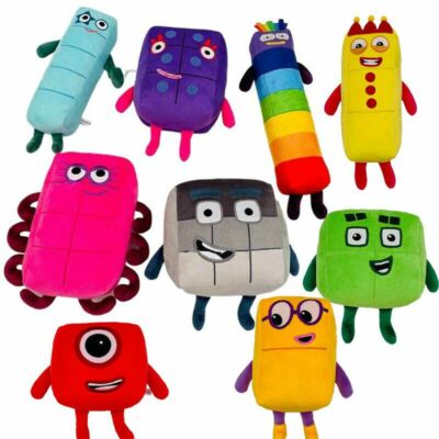 NUMBERBLOCKS PLUSH TOY Educational Stuffed Number Blocks Doll Kids Toys ...