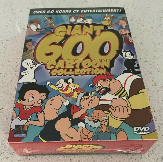 GIANT 600 CARTOON Collection (DVD, 2008, 12-Disc Set) New & Sealed! $29 ...
