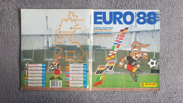 PANINI EURO 88 Album senza Coca-Cola Poster Immagini Complete Segni ...