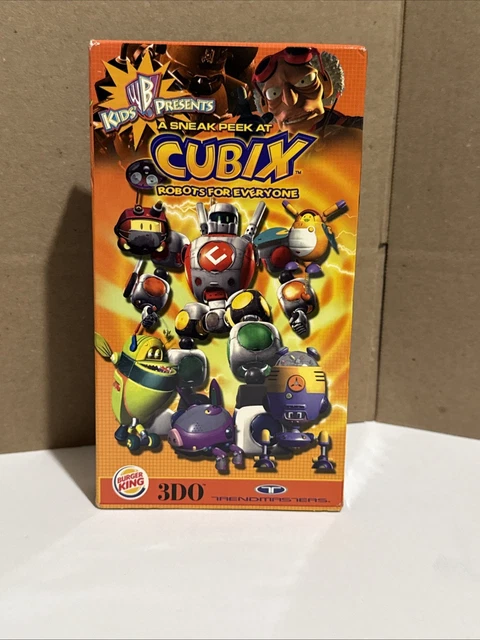 CUBIX ROBOTS FOR Everyone! Burger King Promo Htf! (Vhs, 2001) Kids Wb ...