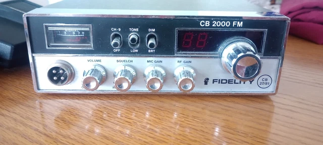 FIDELITY 2000 80 Channel (40uk/40EU)CB Radio With Mic/powerlead An ...