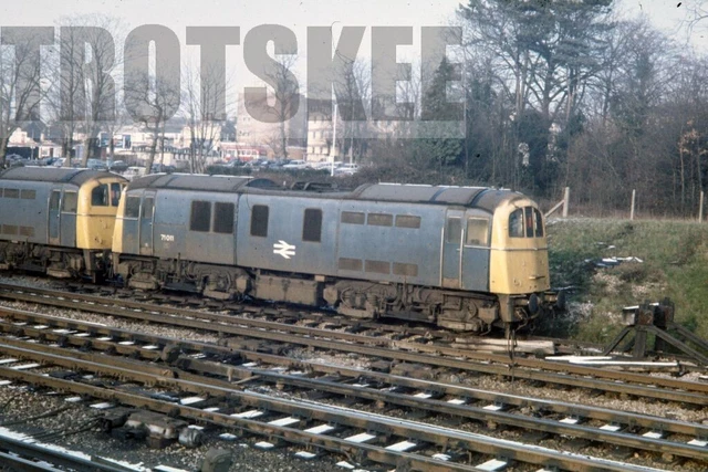 35MM SLIDE BR British Railways Electric Loco Class 71 71011 Ashford ...