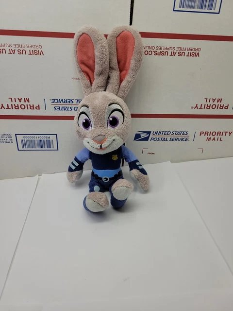 DISNEY'S ZOOTOPIA BUNNY Rabbit Officer JUDY HOPPS 10" Plush TOMY ...