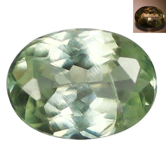 0.41CT WONDERFUL OVAL Green Changing to Red (Under UV Light) Natural ...