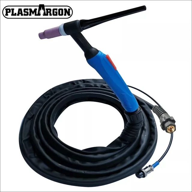 WP-17FV TIG WELDING Torch Complete & Flexible Head Fit Air-Cooled Torch ...