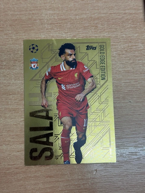 MOHAMED SALAH GOLD Edge Edition Card # GE 4 - Topps Match Attax 2024/25 ...