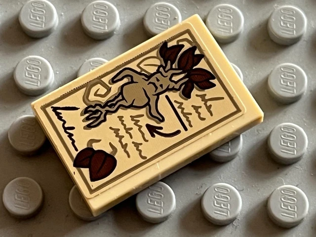 LEGO HARRY POTTER Tan tile ref 26603pb153 / Set 76384 Hogwarts EUR 2,99 ...