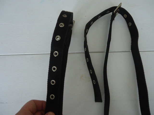 WEBBING STIRRUP STRAPS with metal holes black 48" $25.94 - PicClick CA