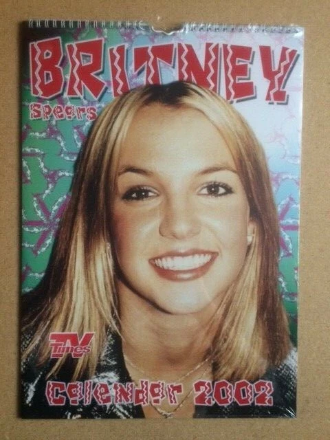 BRITNEY SPEARS ORIGINAL Vintage Unofficial TV Times Calendar 2002 (SP ...
