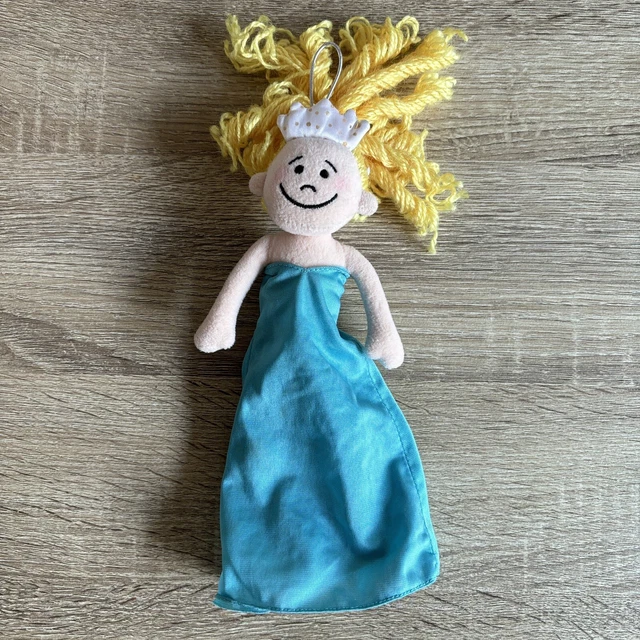 JELLYCAT DOLL HANGING Princess Soft Toy 9” Blonde Hair Blue Dress £9.95 ...