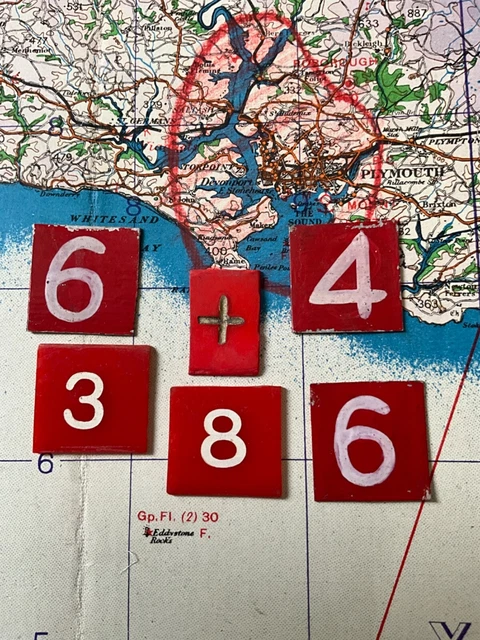 ORIGINAL WW2 RAF battle of britain operations room raid block strength ...