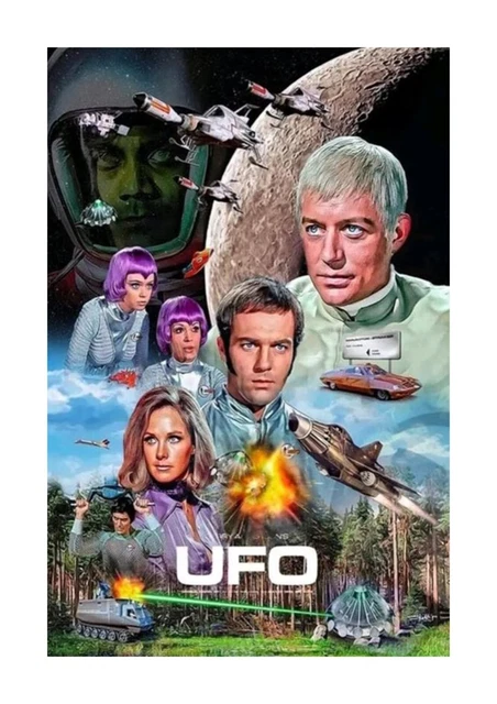 GERRY ANDERSON'S UFO TV 1970 2 Series A4 reproduction poster choice of ...