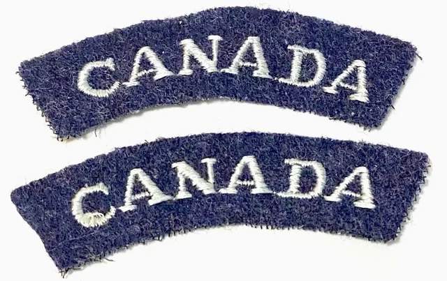 ROYAL CANADIAN AIR Force RCAF "CANADA" SHOULDER PATCH PAIR $2.75 ...