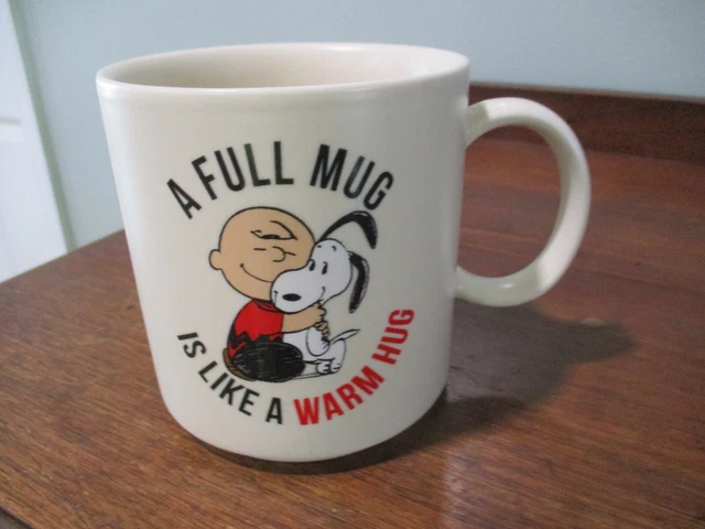 HALLMARK CHARLIE BROWN Snoopy Peanuts, A Full Mug Is Like A Warm Hug ...