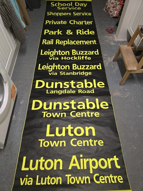 BUS DESTINATION BLIND.. Luton.. Used £10.79 - PicClick UK