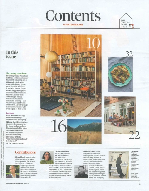 OBSERVER REVUE: BRETT Goldstein, Eva Wiseman, La's Eames Maison, 14.9. ...