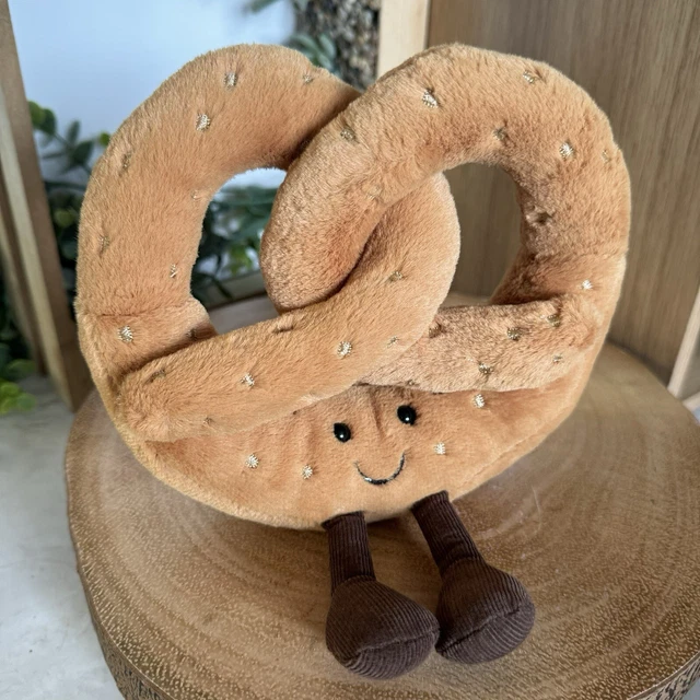 JELLYCAT AMUSEABLE PRETZEL Soft Toy - Baked Plush Soft Toy Good Play ...