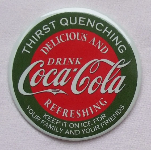 COCA COLA LETTERING Logo Advertising XL Magnetic Sign New and Original ...