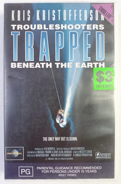 TROUBLE SHOOTERS: TRAPPED Vhs. Kris K Orig Cic Big Box Case Ex-Rent ...