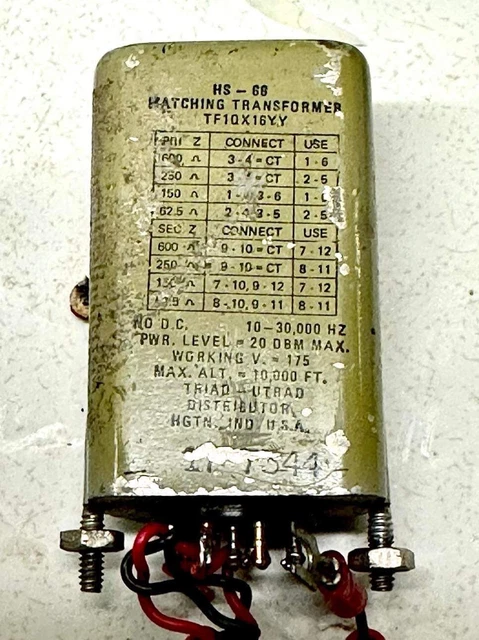 TRIAD HS-66 MULTI-TAP Audio Matching Transformer £240.13 - PicClick UK