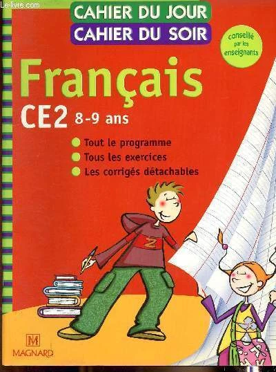 FRANCAIS CE2 - Collection Cahier du jour Cahier du soir - 8-9 ans EUR ...