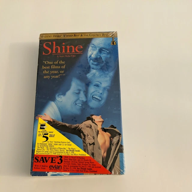 SHINE (VHS 1996) Geoffrey Rush Academy Award Winner EUR 8,51 - PicClick DE