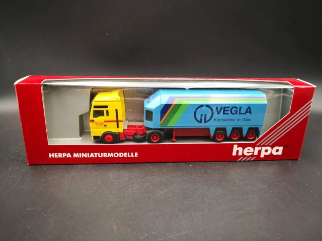 HERPA MAN TGA Vegla Glastransport Sattelzug *Vi954-10-0521 EUR 13,00 ...