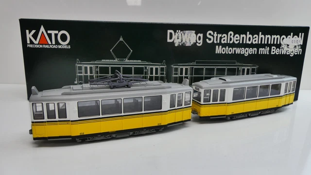 5102) KATO 1:87 H0 DC Straßenbahn Tram Stuttgart Düwag OVP K30900-2 ...