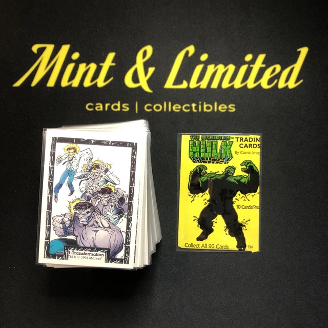 1991 COMIC IMAGES The Incredible Hulk Complete (90) Card Set $77.00 ...
