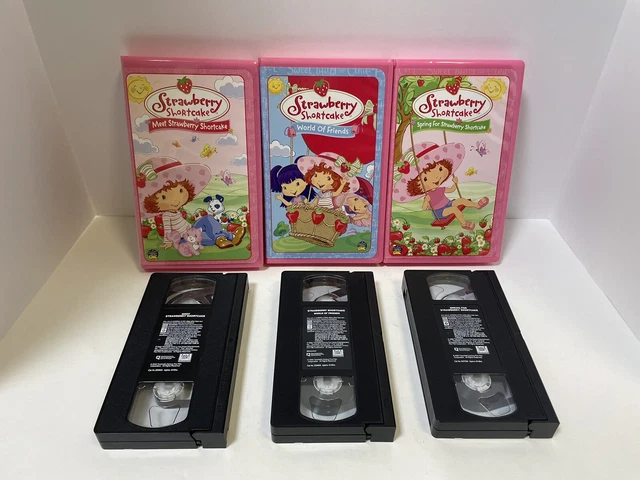 STRAWBERRY SHORTCAKE VHS LOT Cartoon Adventure Meet World Of Friends ...