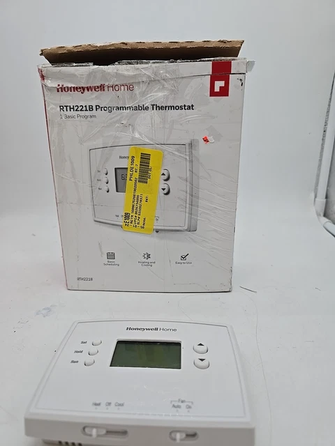 Honeywell Home Rth221b Programmable Thermostat 1 Basic Program Easy