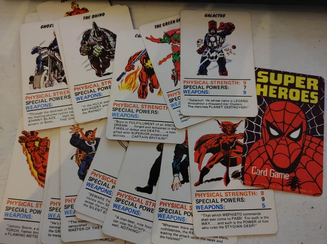 RARE HIGHLY COLLECTABLE 1977 Marvel Comics Super Heroes single card ...