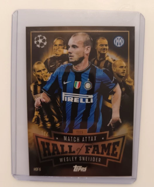 TOPPS MATCH ATTAX 2025/26 25/26 2026 Hall of Fame Wesley Sneijder EUR ...