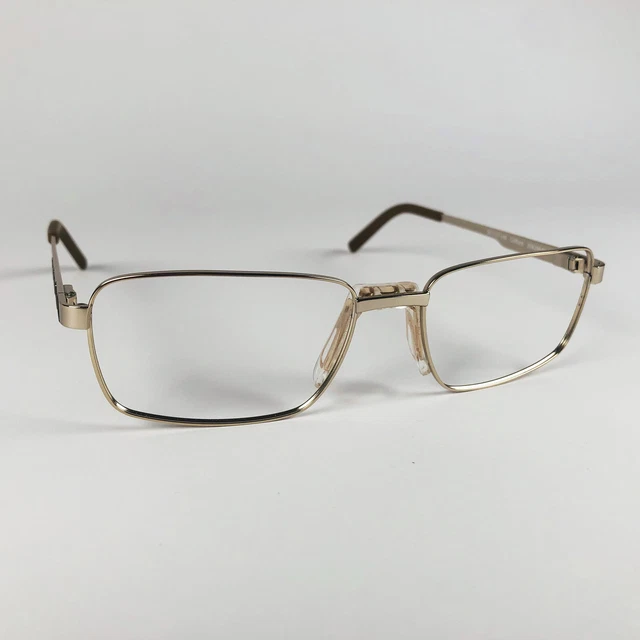 SPECSAVERS EYEGLASSES GOLD RECTANGLE glasses frame MOD: CLIFFORD ...