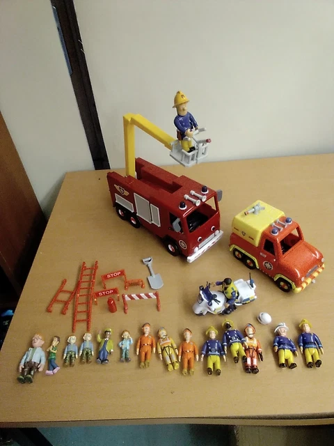 FIREMAN SAM FIRE Engine, Venus Vehicle, Malcom, Figures, Accessories ...