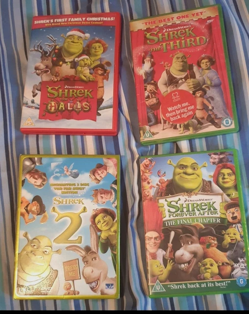 BUNDLE OF 4 Shrek DVDs £1.20 - PicClick UK
