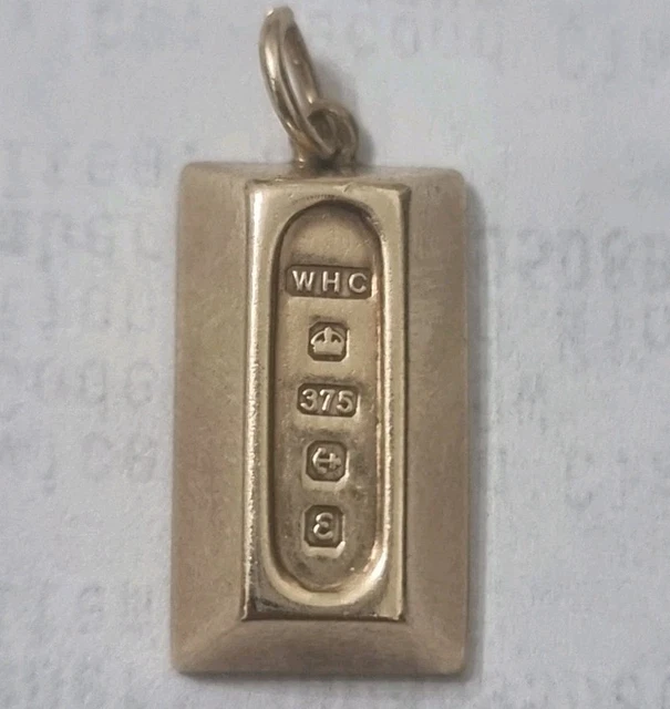 vintage-retro-9ct-solid-gold-ingot-bullion-bar-brick-pendant-1-4g