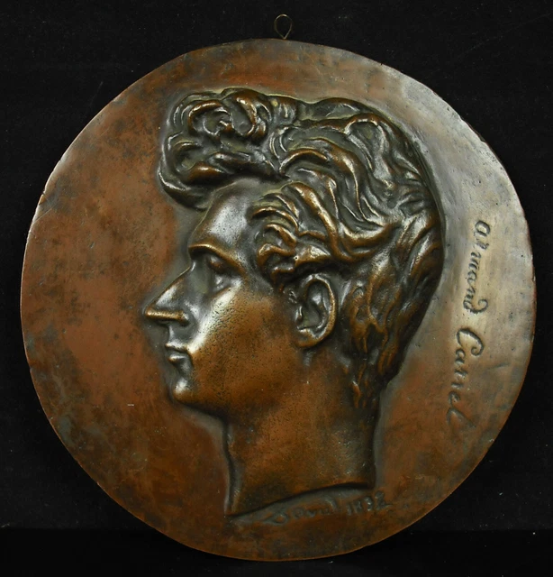 MÉDAILLO PORTRAIT D'ARMAND Carrel Publicist After David Angers 1832 ...