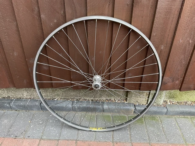 VINTAGE BIKE WOLBER GTX 700c Grey Rim Laced Shimano 105 Q/R 36h Hub ...