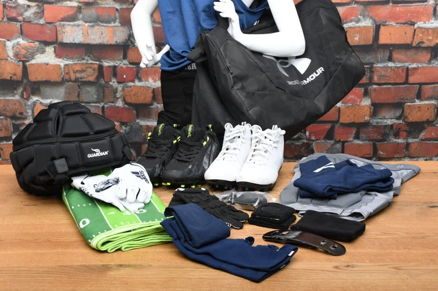 DAMEN FOOTBALL AUSRÜSTUNG Set Ridell Helm + Xenith Velocity Panzer ...