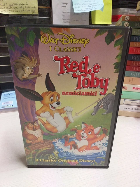 VHS RED E Toby Nemiciamici Classici Walt Disney Videocassetta 79 Minuti ...