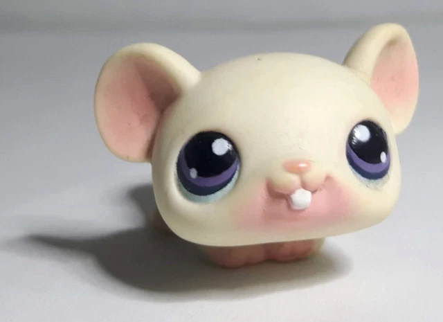 LPS LITTLEST PET Shop #30 White Mouse w/Blue & Purple Eyes $12.99 ...