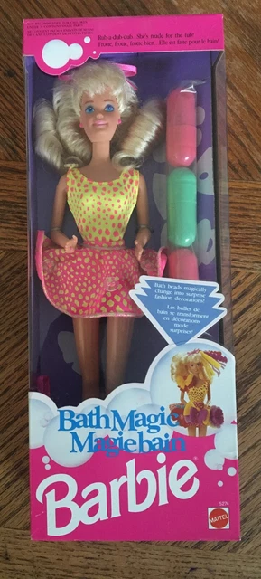 BARBIE BATH MAGIC 1991 Mattel Canada 5274 Sealed Box Unopened Magic Bath Beads $34.99 - PicClick CA