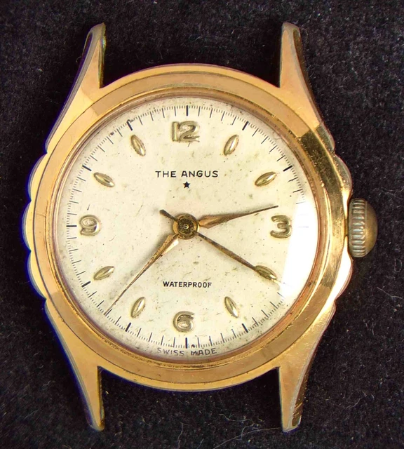 THE ANGUS MILITAR Men's Manual-Wind Vintage Swiss Watch -- Spares ...