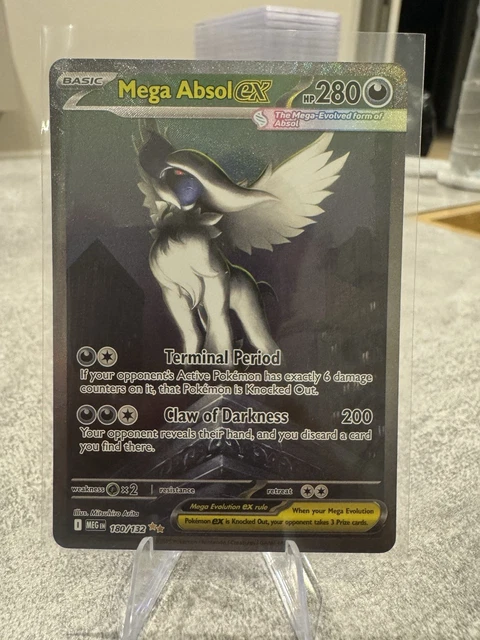 POKÉMON TCG MEGA Absol Ex 180/132 Mega Evolution Secret Rare MINT £73. ...