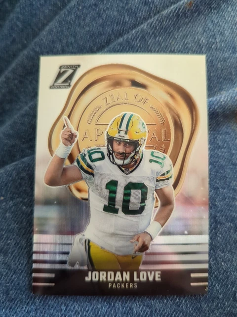 2023 PANINI ZENITH Jordan Love Zeal of Approval #9 Packers carte d ...